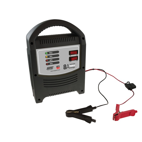 Maypole LED Automatic Battery Charger - 8A Battery Charger| Tranzparts